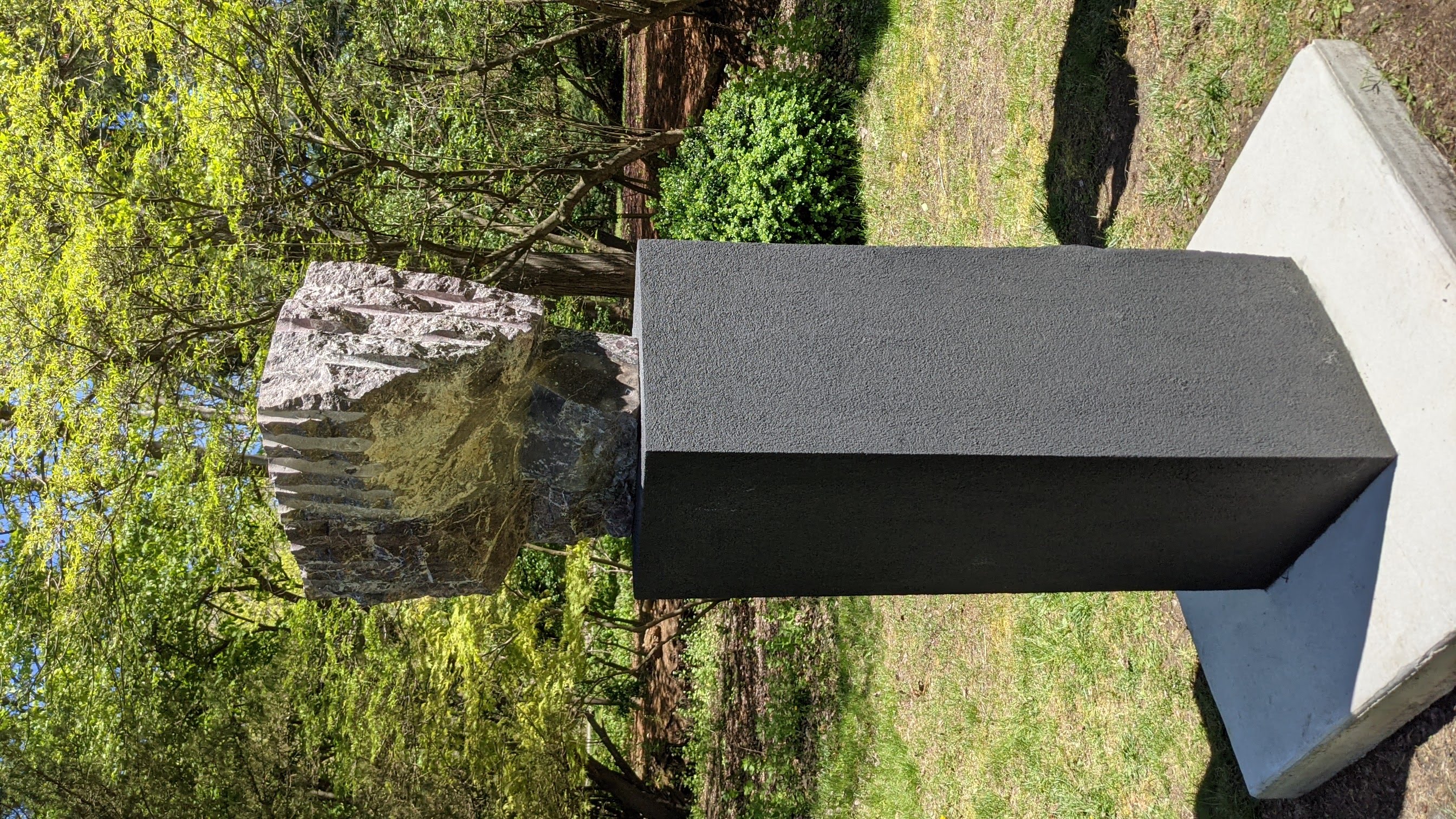 Ulla Novina Morning Dialogue black marble 52 x 14 x 14 inches ...